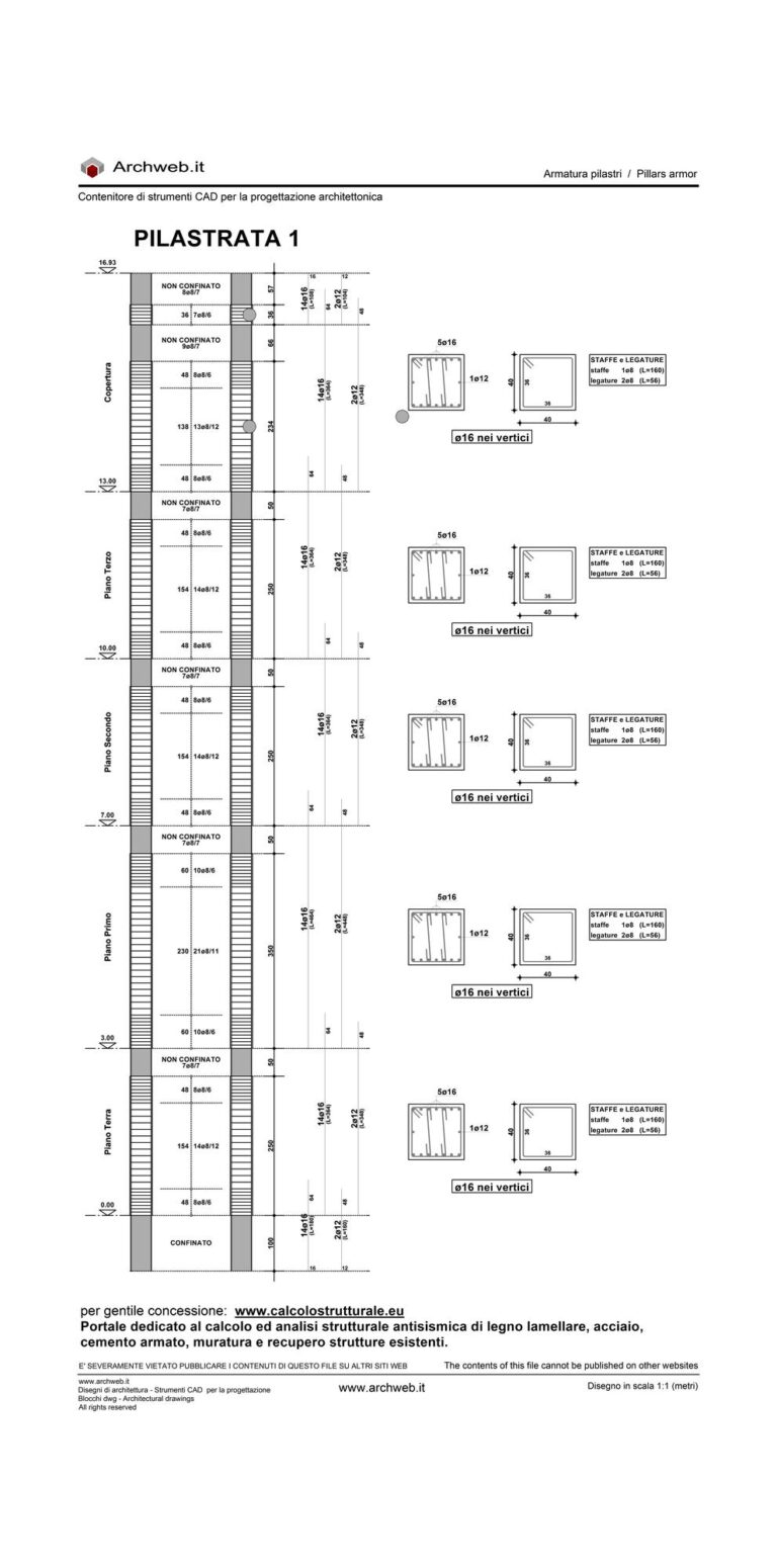 Strutture in cemento armato - Archweb dwg
