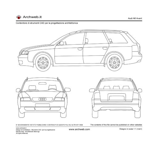 Audi A6 Avant 02 - Archweb dwg