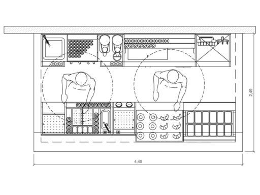 Bar - Indoor Kiosks - Archweb dwg
