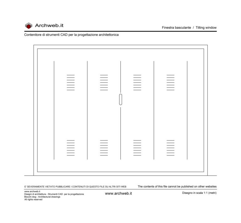 Rolling Shutters - Basculants - Archweb dwg