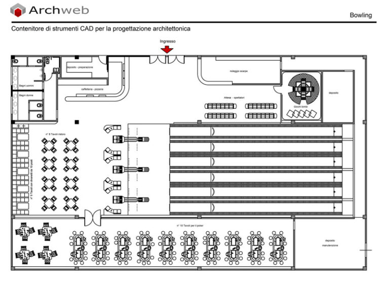 Bloques CAD de bolos - Archweb dwg
