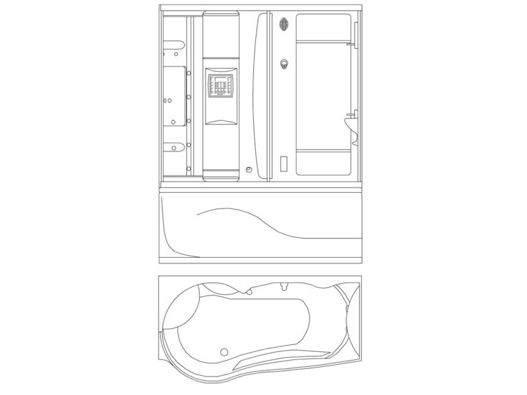 Shower cabins - Archweb dwg