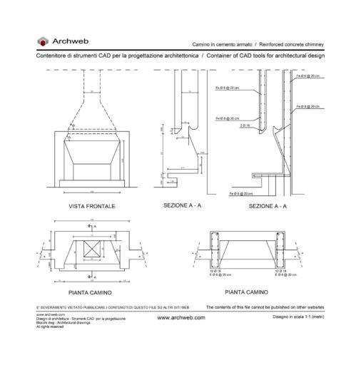 Fireplace detail - Archweb dwg