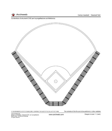 Baseball Field 3D - Archweb dwg