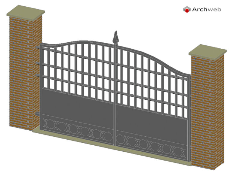 Gates 3D dwg