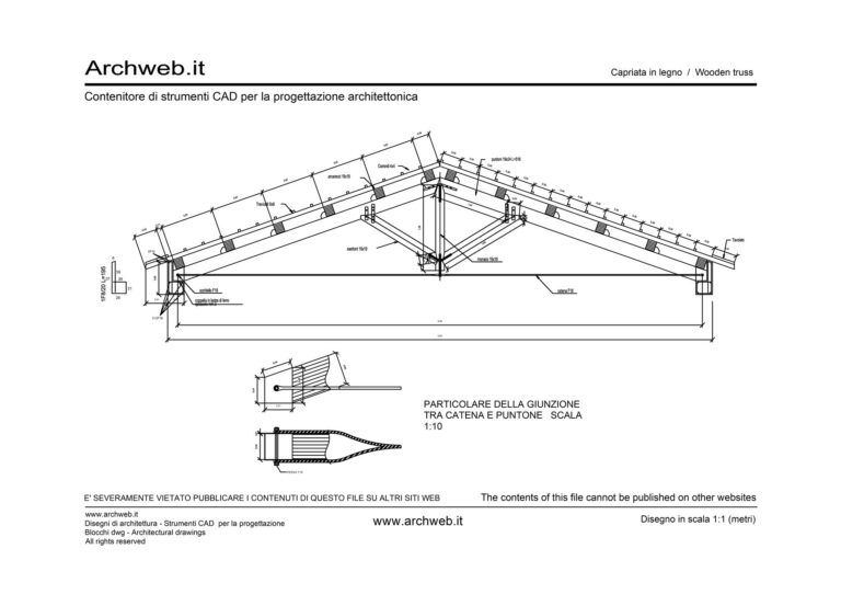 Capriate in legno - Archweb dwg