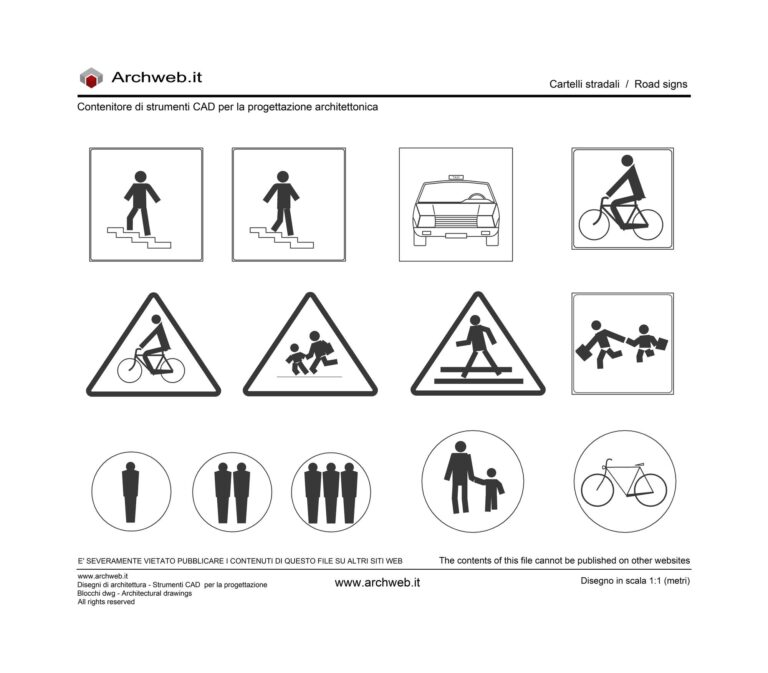 Road signs - Archweb dwg