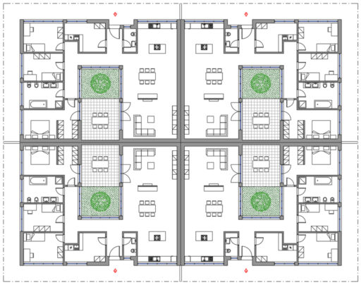 House with patio 12 - Archweb dwg