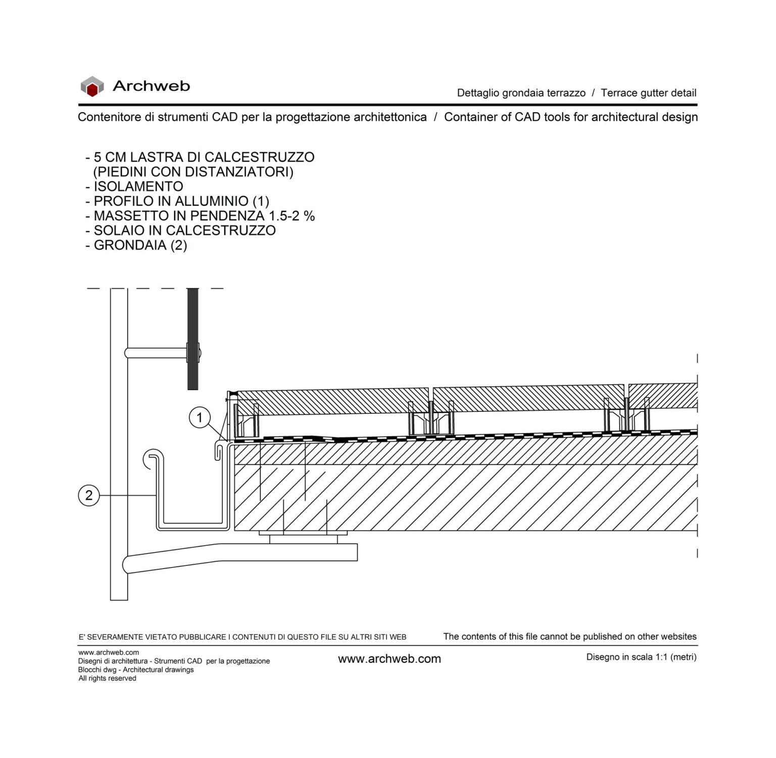 Techos planos - Archweb dwg