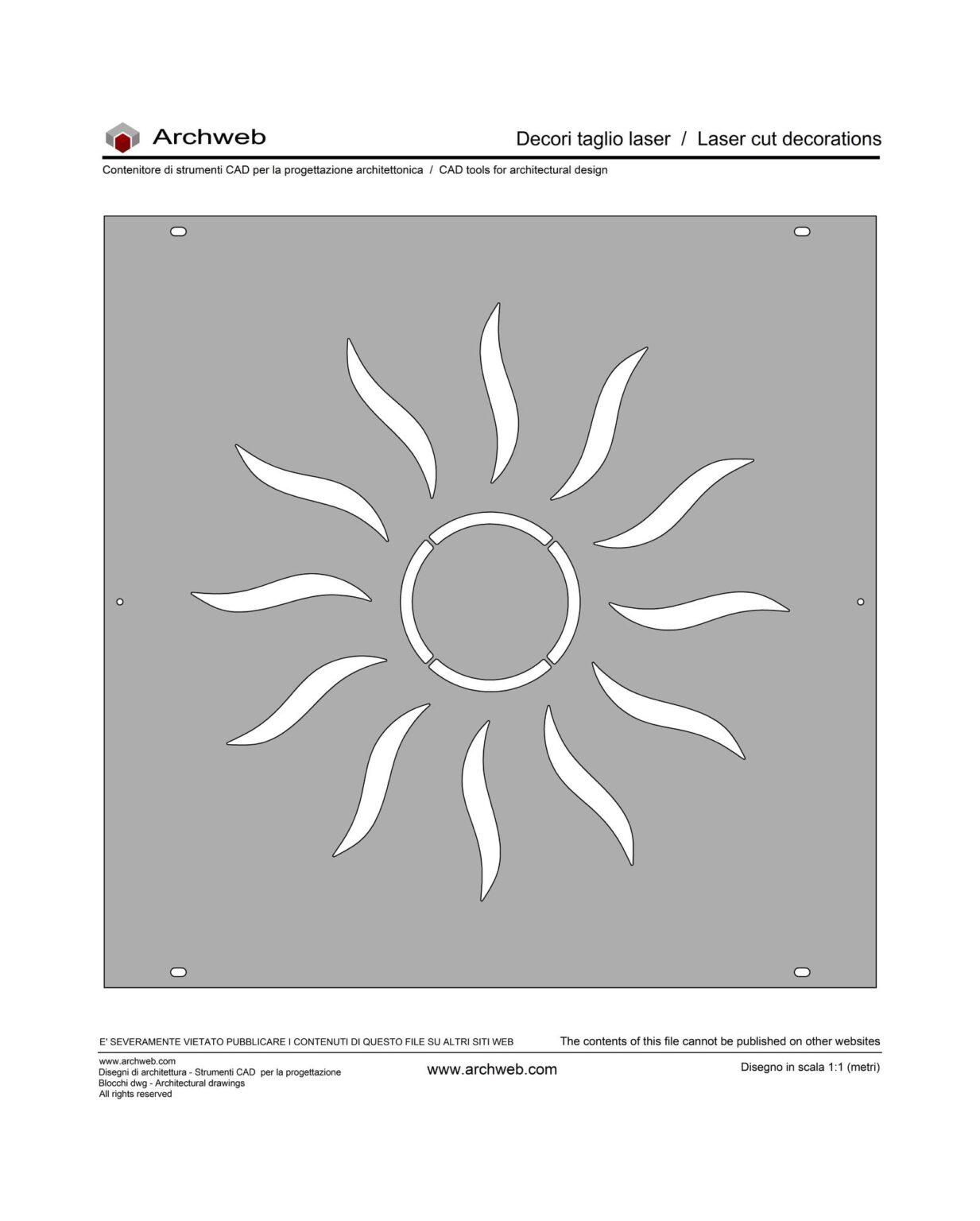 Decorazione taglio laser 03 - Archweb