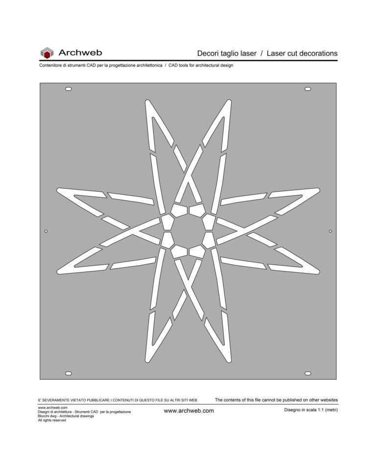 Decorazione taglio laser 40 - Archweb