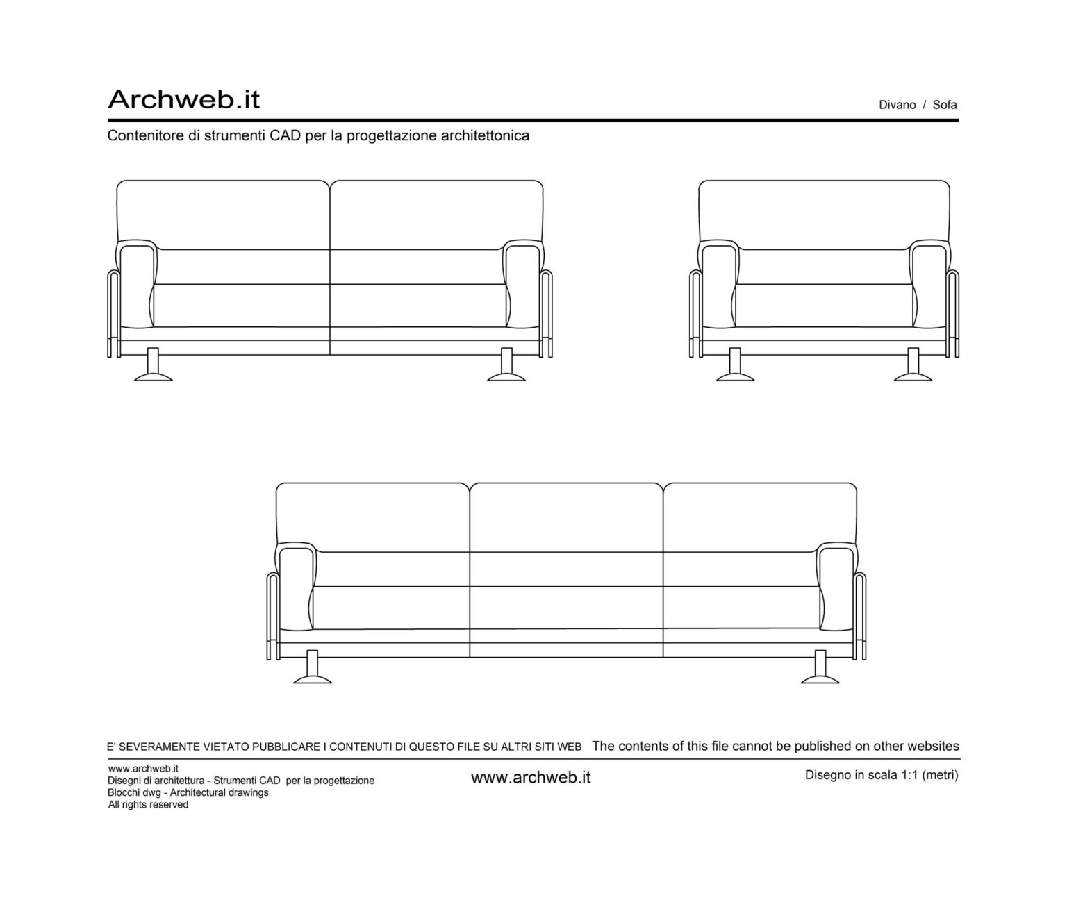 Sofa view 09 - Archweb dwg