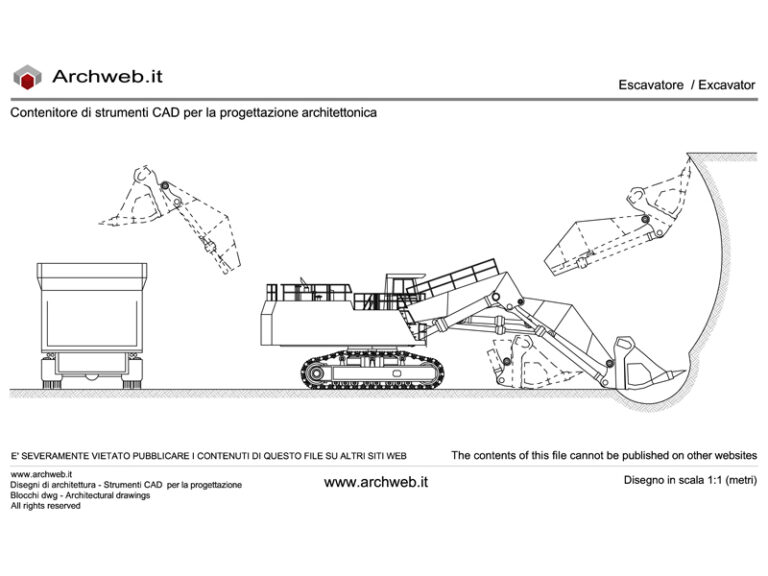 Excavators - Bulldozers - Archweb dwg