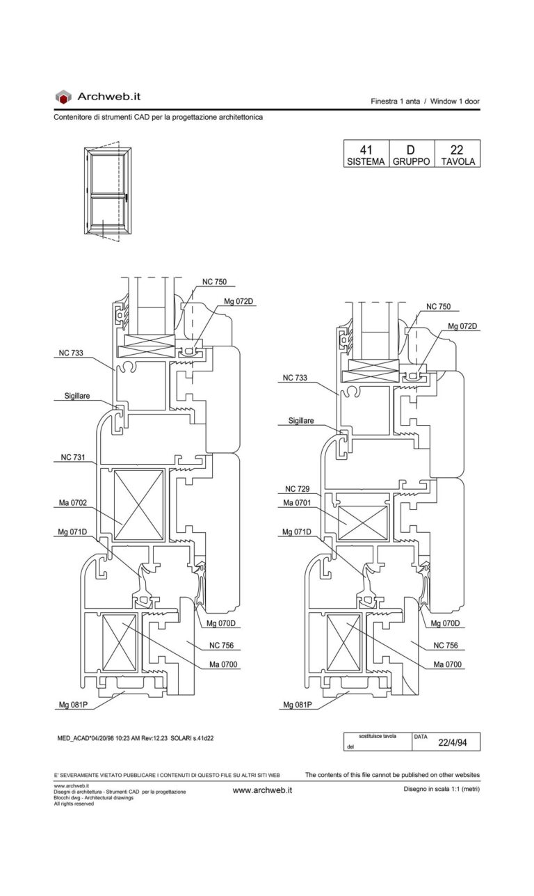Single-leaf window 1 - Archweb