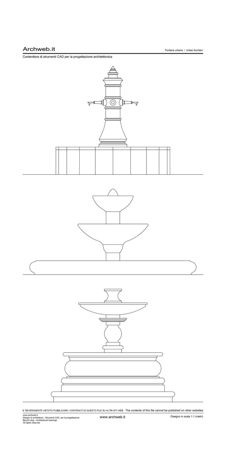 Urban fountain section 01 - Archweb
