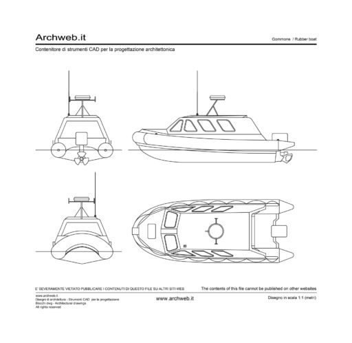 Cabin inflatable boat dwg - Archweb