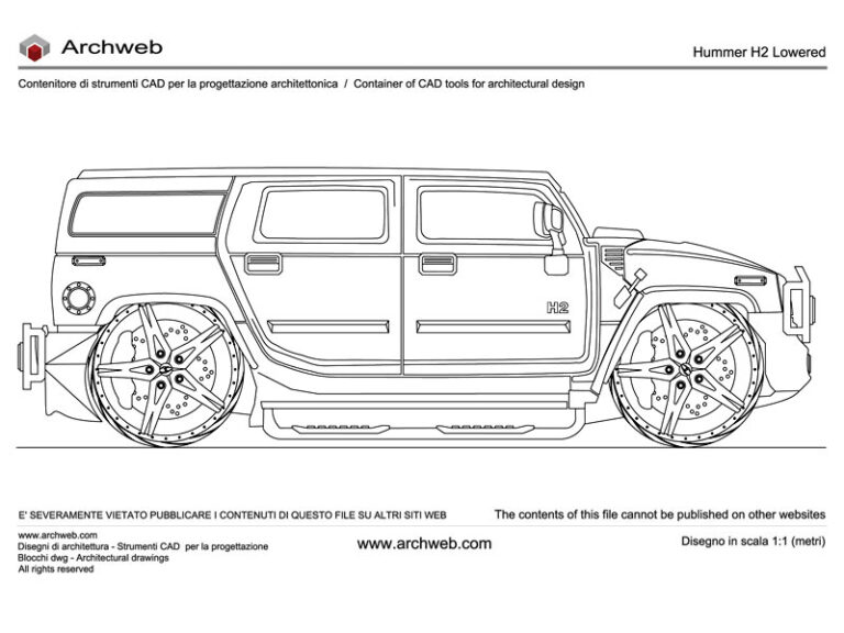 Hummer H2 01 - Archweb dwg