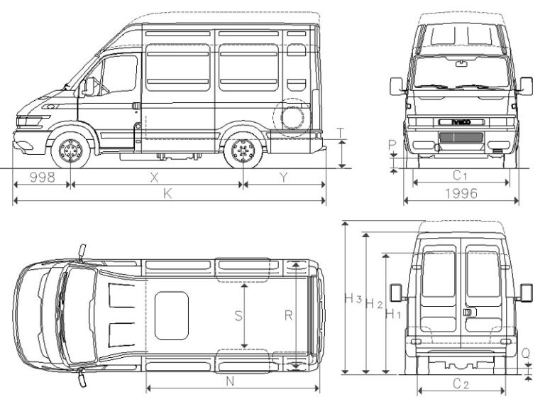 Iveco Daily 35C13 - Archweb dwg