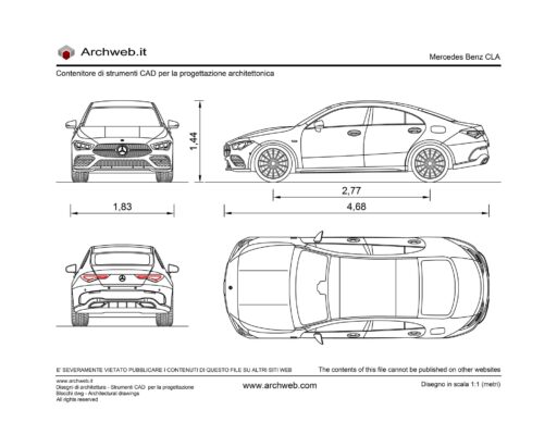 Mercedes-Benz CLA - Archweb dwg