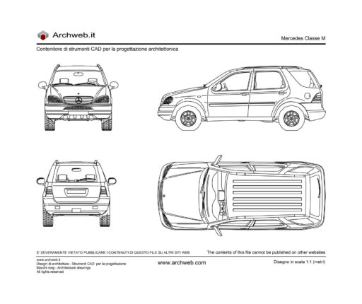 Mercedes Classe M - Archweb dwg