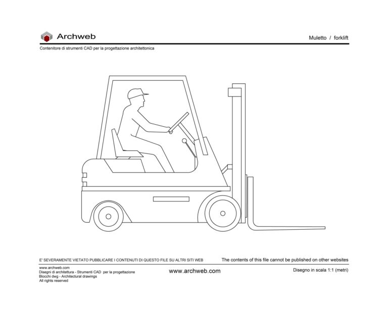 Carrelli elevatori - Muletto - Archweb dwg