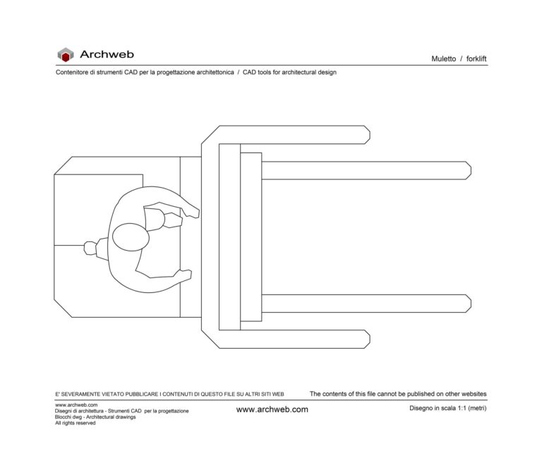Chariots élévateurs - Chariot élévateur - Archweb dwg