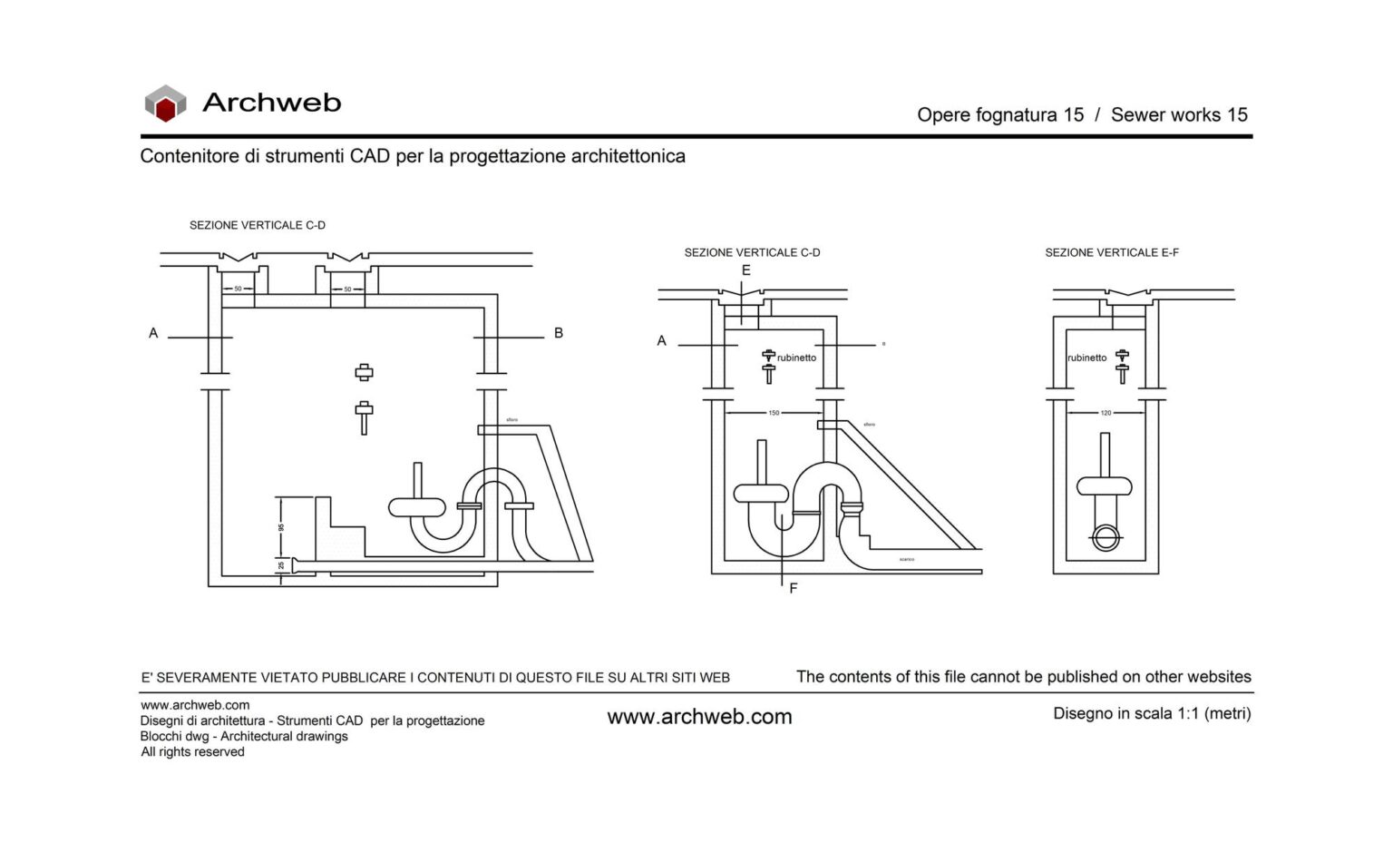 Sewerage systems - Archweb dwg