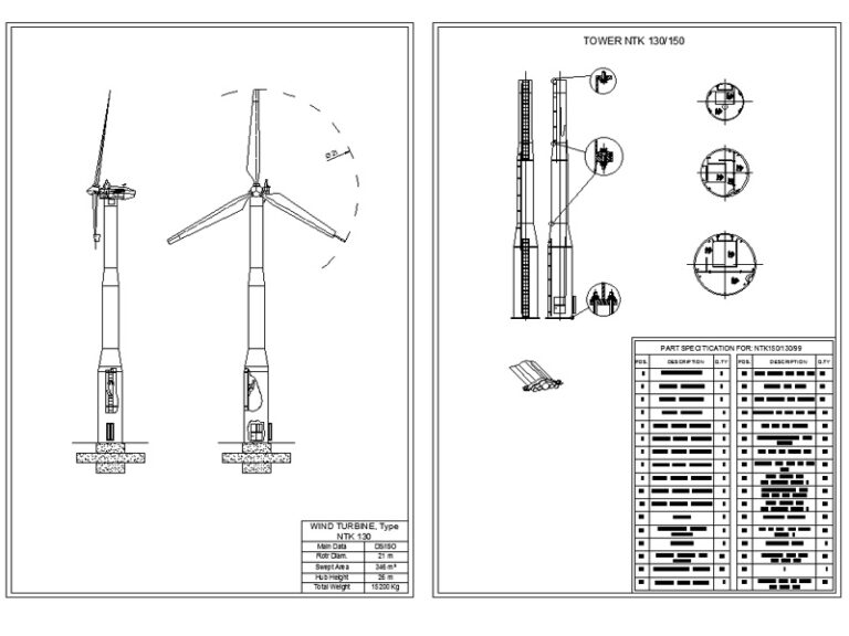 Wind power plants - Archweb dwg