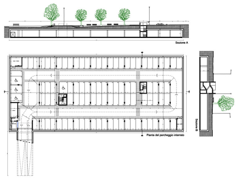 Garages - Multi-storey car park - Archweb dwg