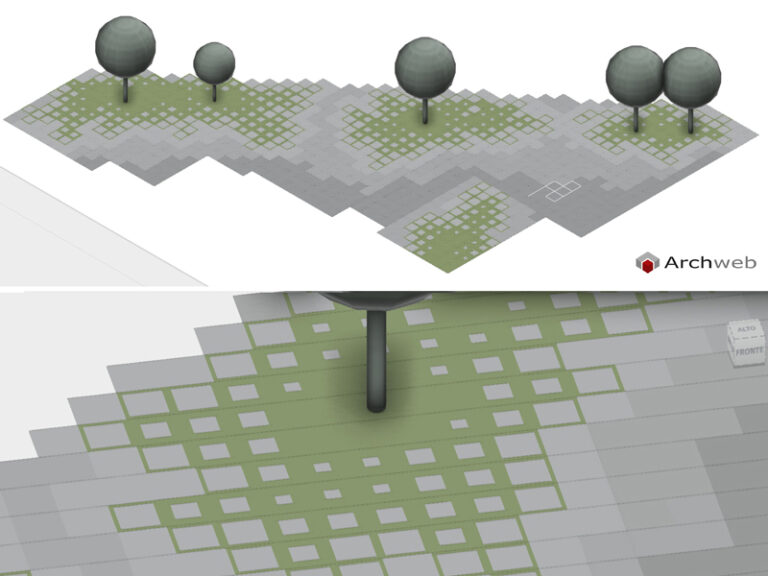 Pedestrian path pav. 3 - Archweb dwg