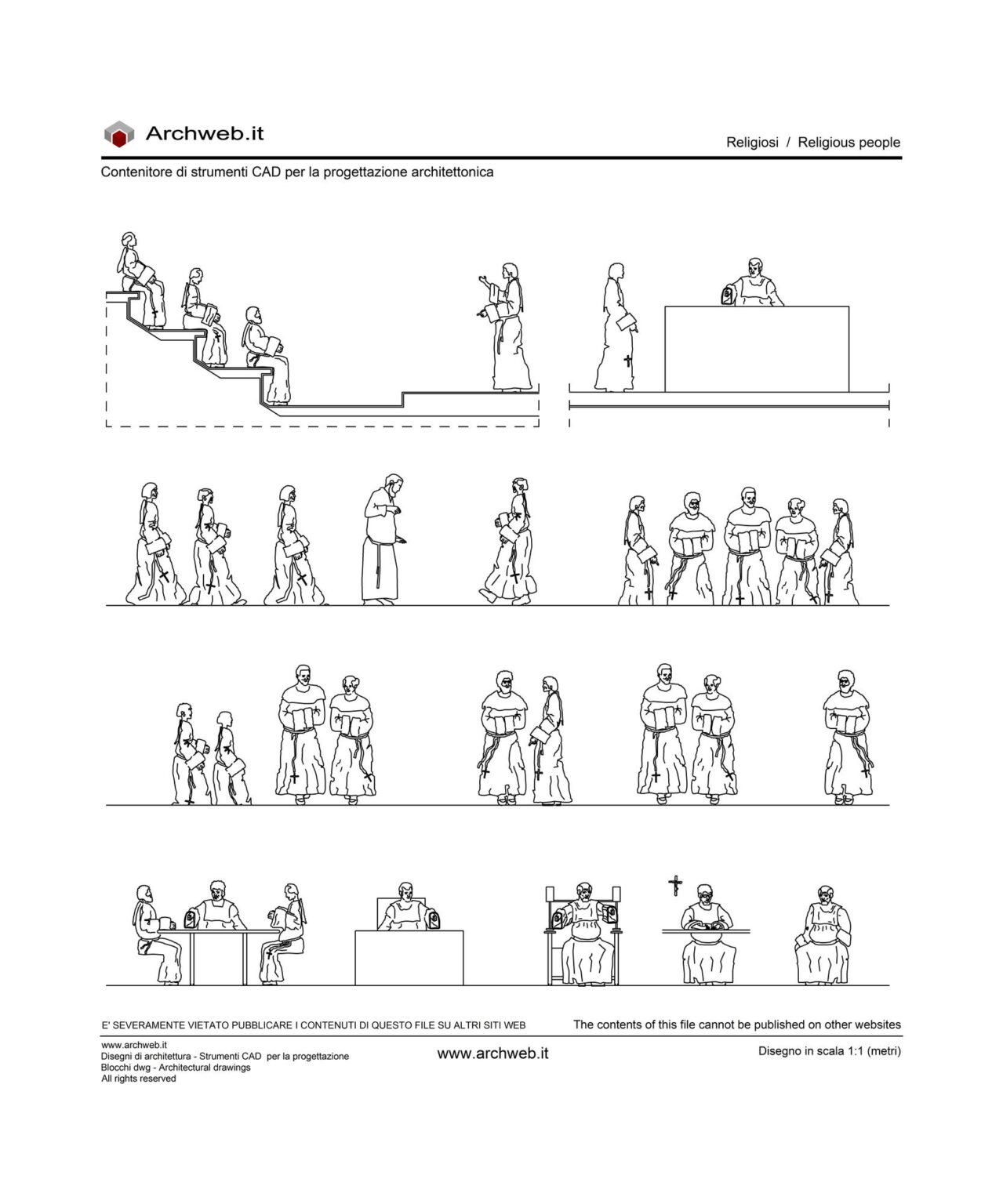 Figuras religiosas - Archweb dwg