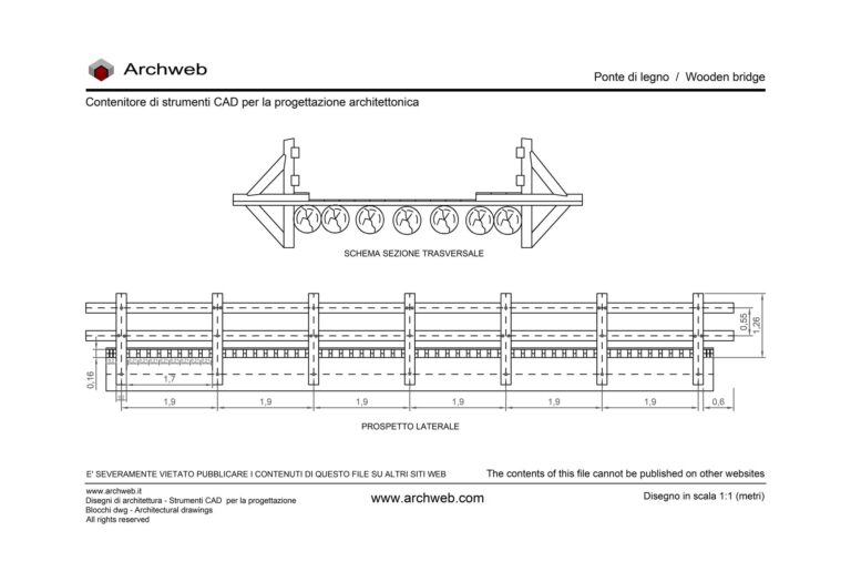 Bridges and walkways - Archweb dwg