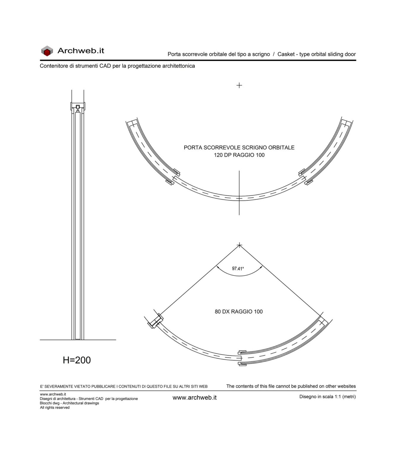Schiebe- und Kastentüren - Archweb dwg