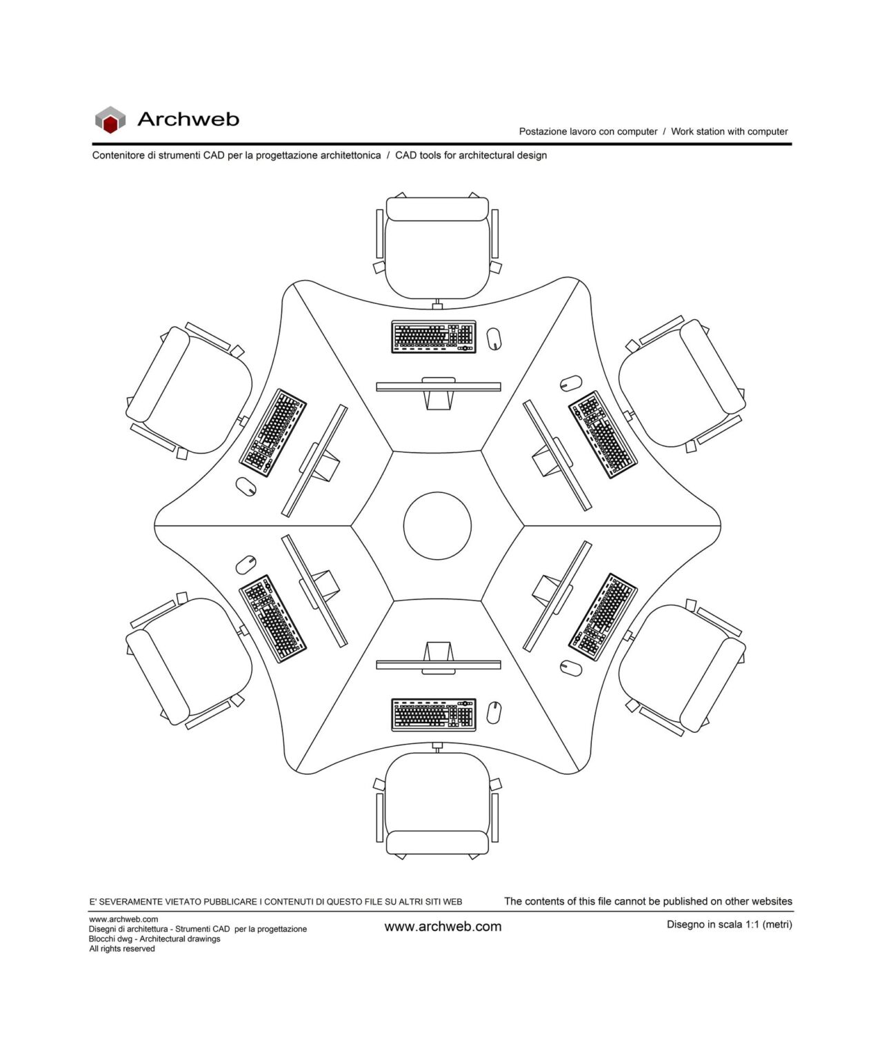 Computer - Internet point dwg