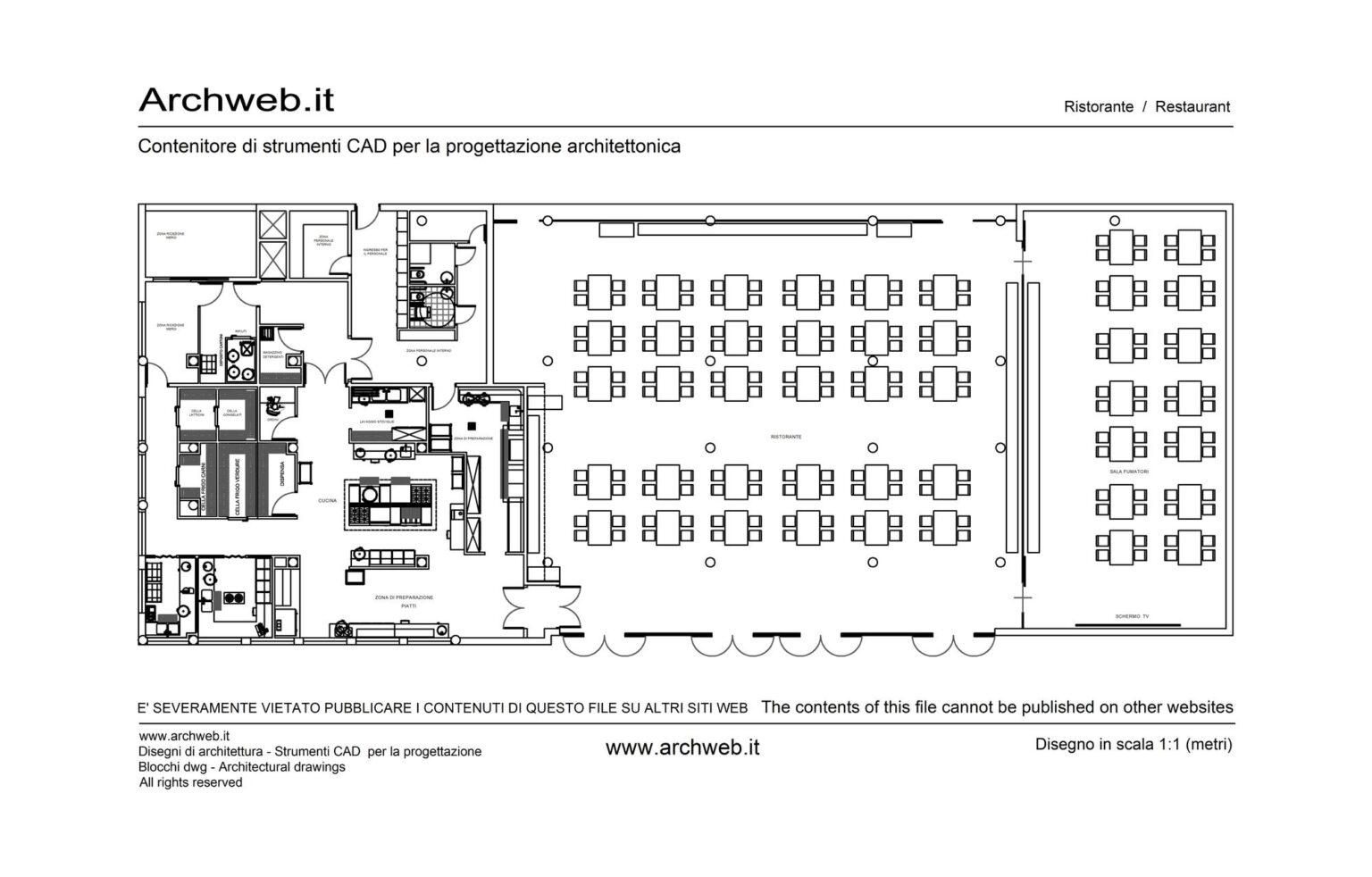 Industrial kitchen - Archweb dwg