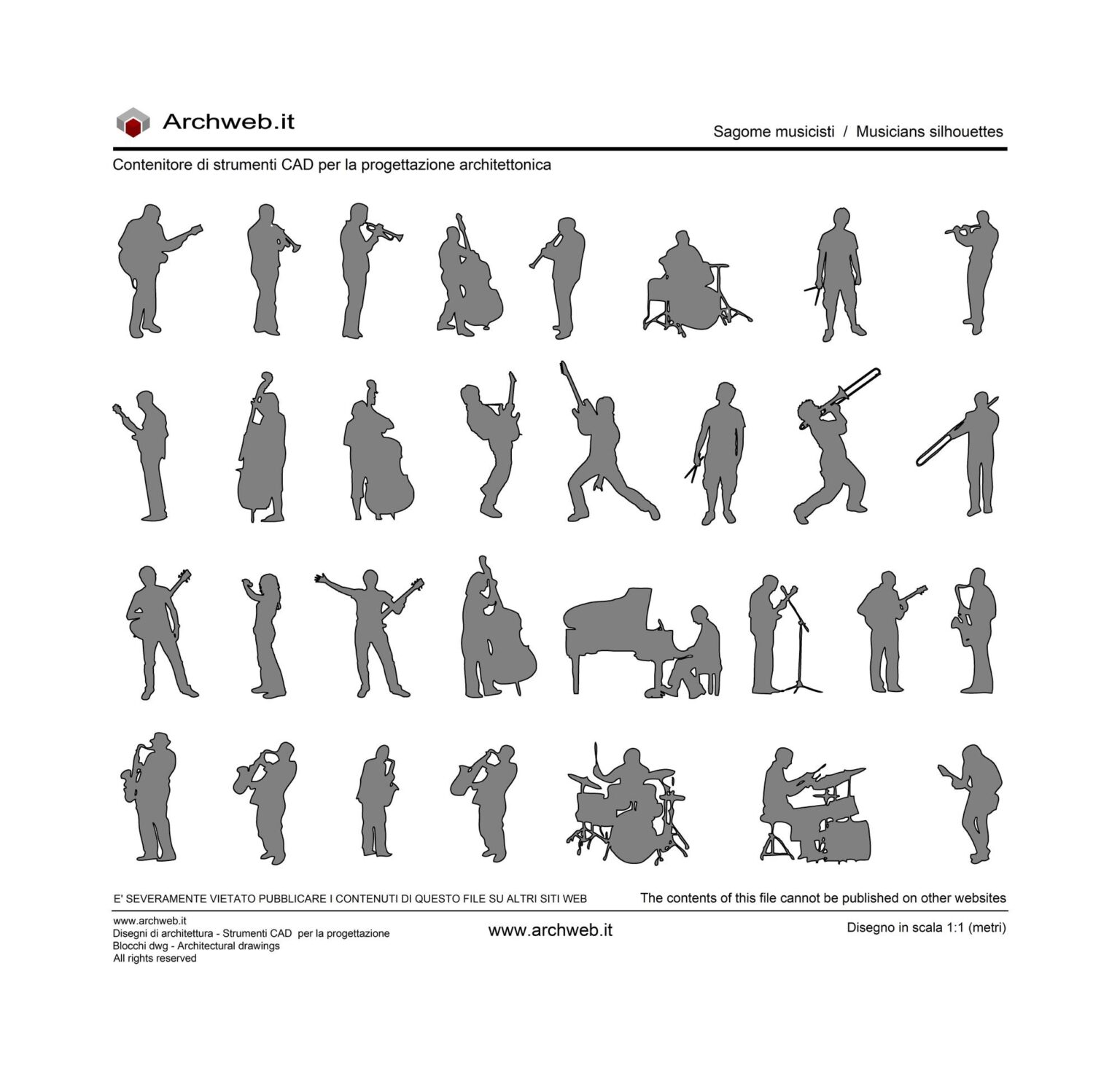 Músicos - Archweb dwg
