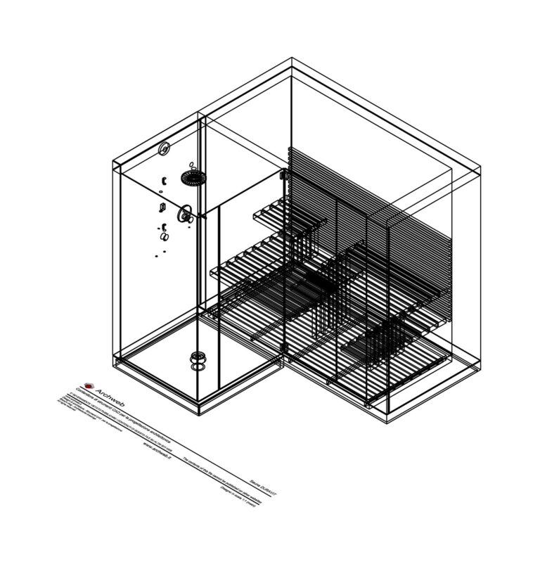 Sauna - Turkish bath - Archweb dwg