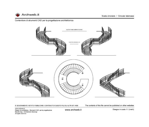 Scala circolare 04 - Archweb dwg