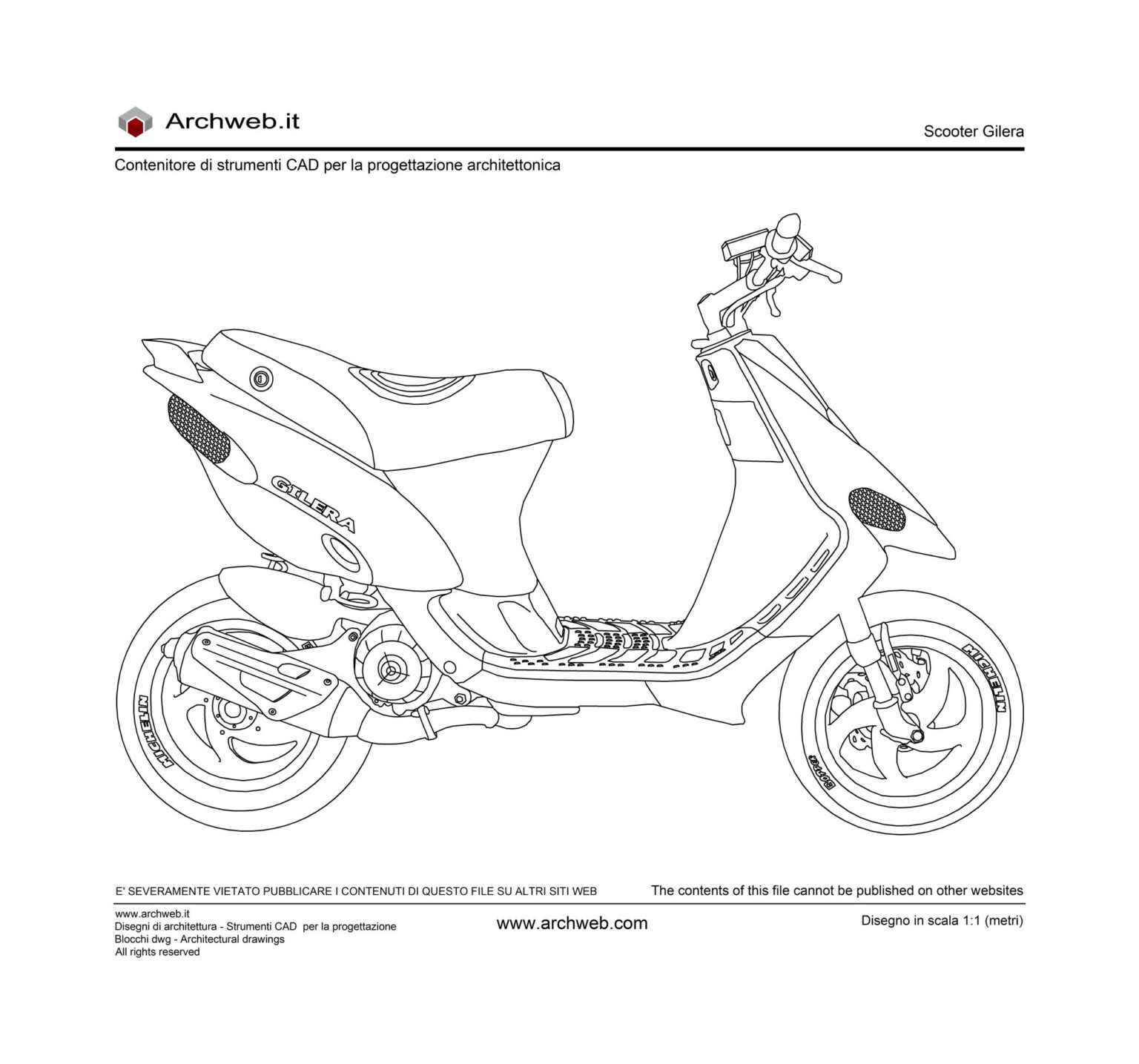 Mopeds - Scooters - Archweb dwg