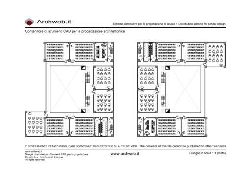 Scuola pianta 07 - Archweb dwg