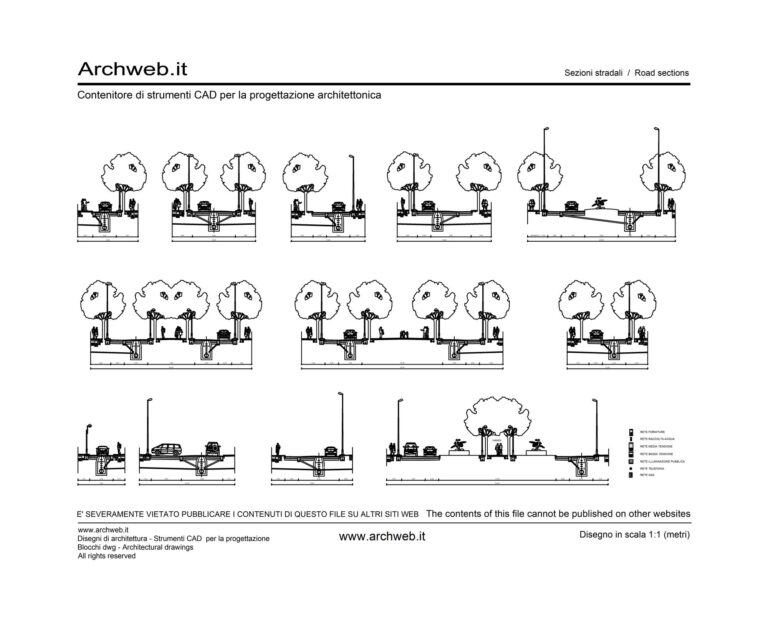 Urban Road Sections - Archweb dwg