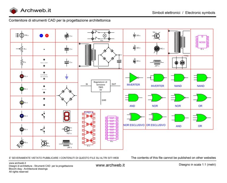 Electronics Symbols - Archweb dwg