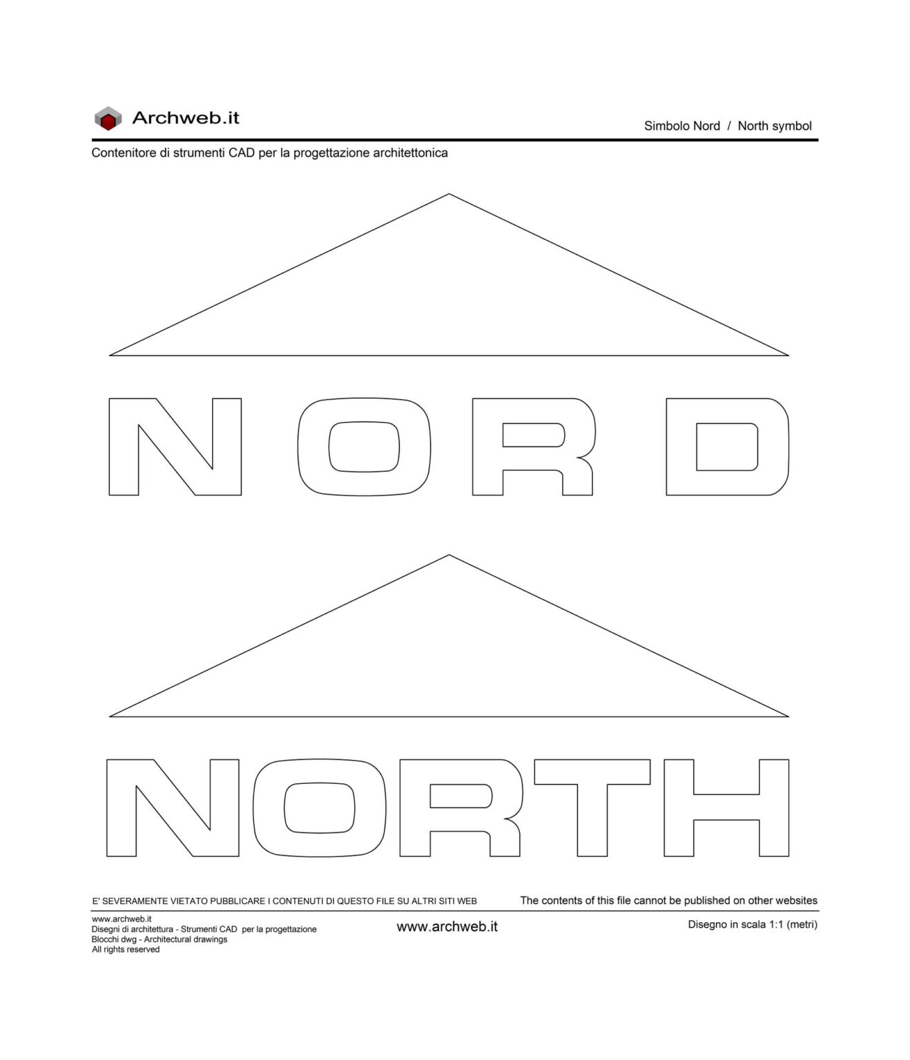 Symboles du NORD - Archweb dwg