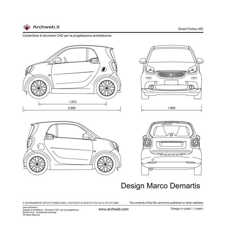 Smart Roadster - Archweb dwg