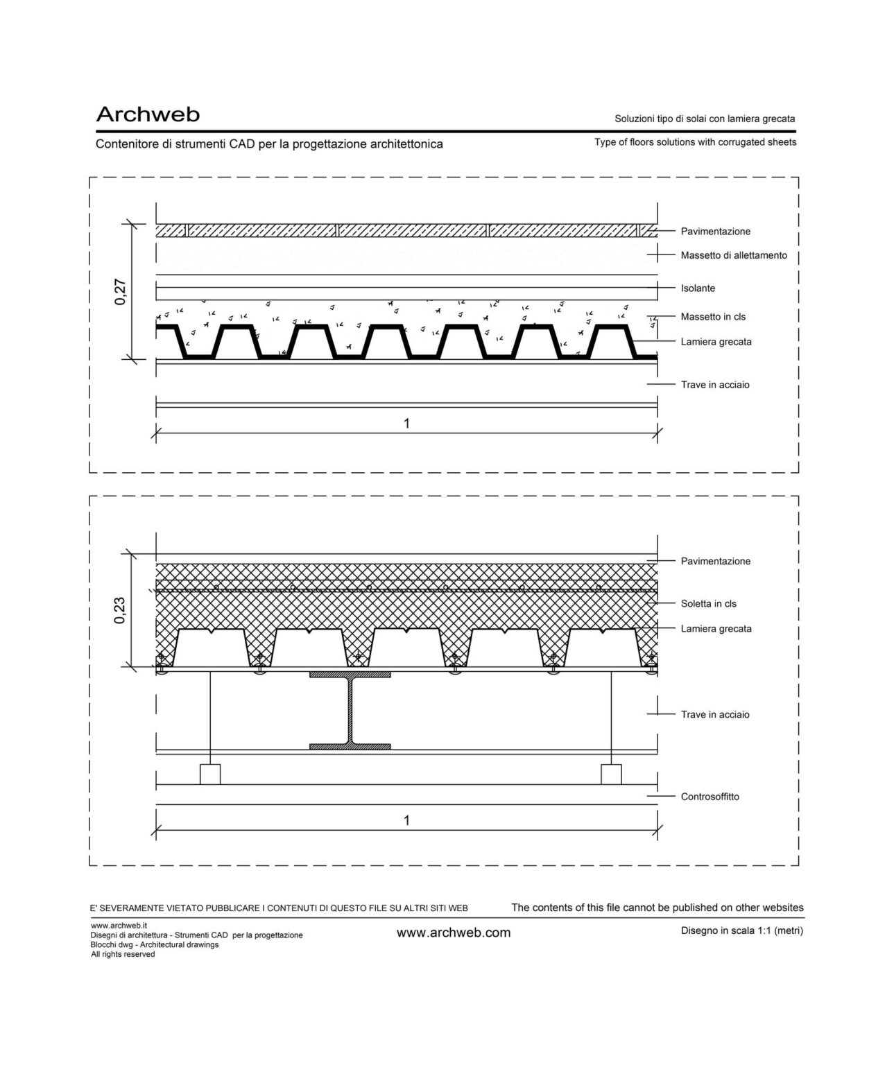 Solai in acciaio - Archweb dwg