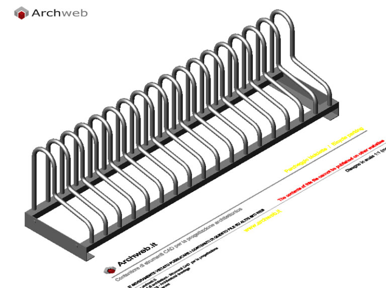Bicycle parking - Racks - Archweb dwg