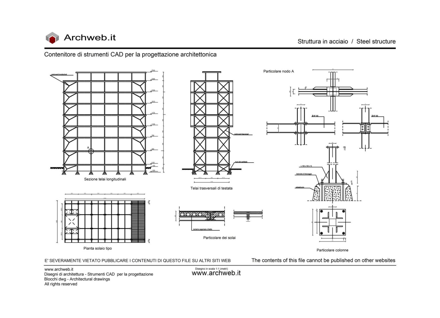 Estructura de acero 01 - Archweb dwg