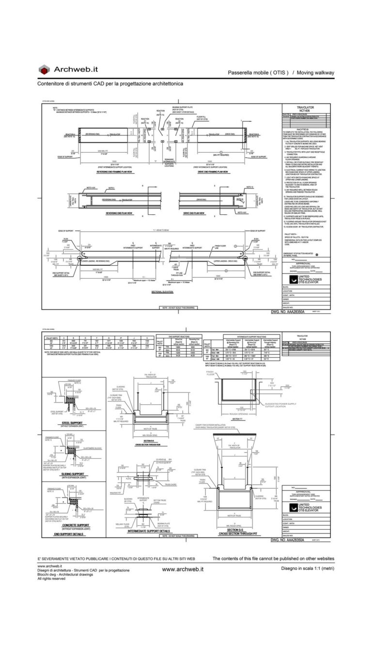 Treppen - Rolltreppen dwg