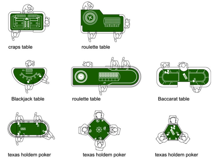 Game rooms - Casino - Archweb dwg