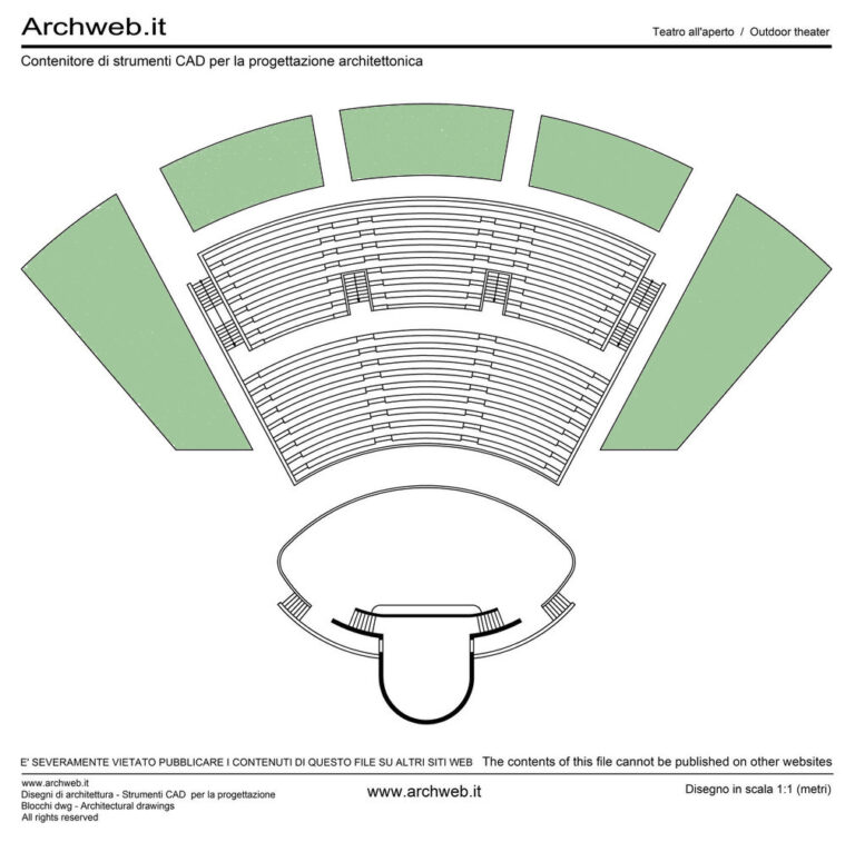 Open-air theaters - Archweb dwg